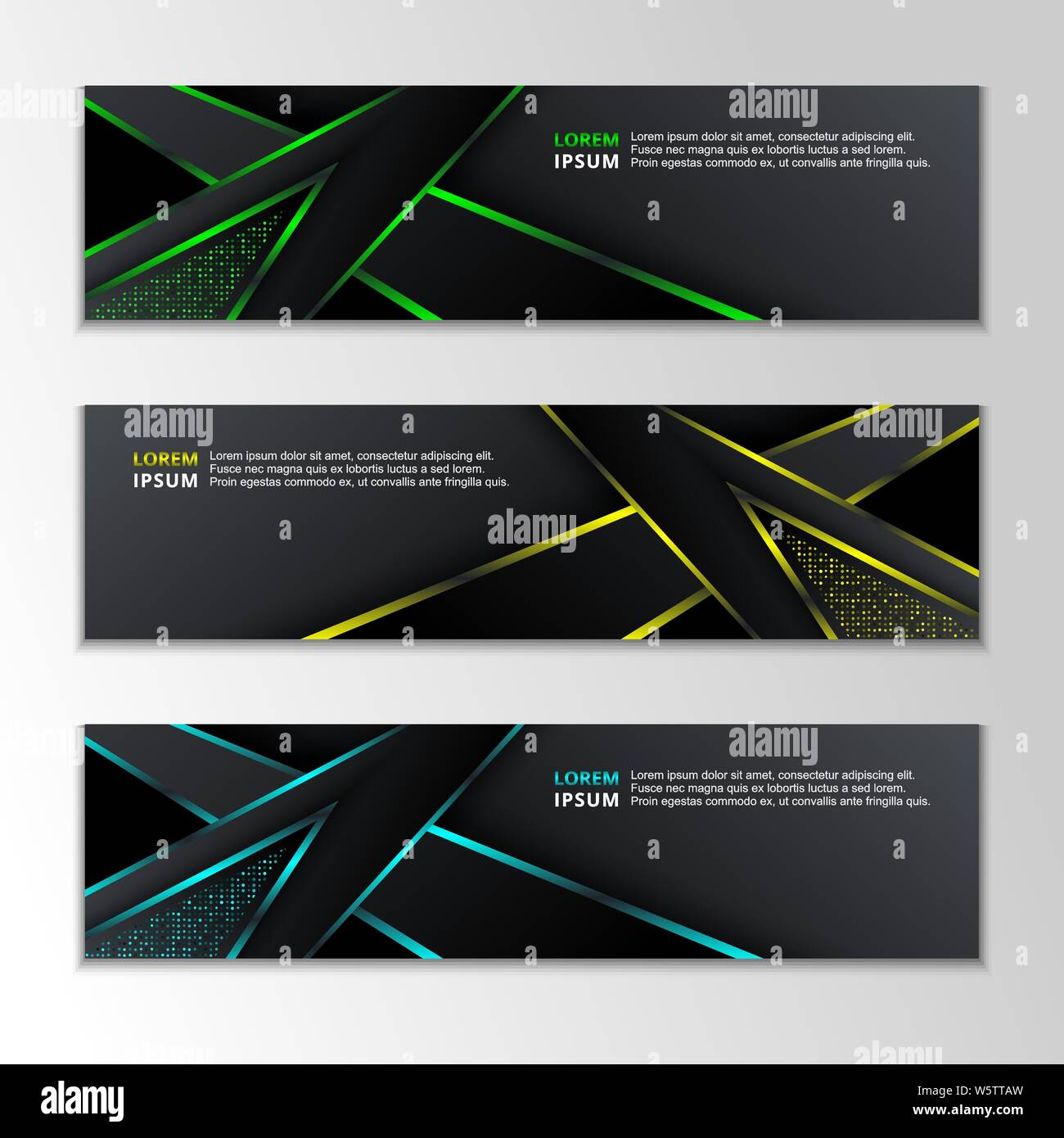 Black Background with Glowing neon promotion banner template, modern ...