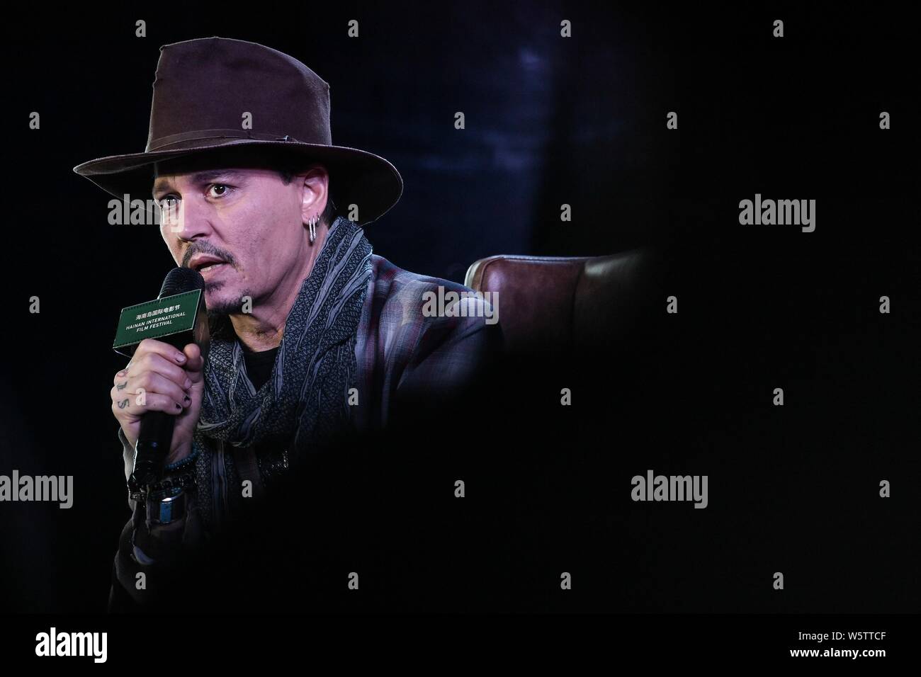 American actor Johnny Depp attends the "Master Carnival" event during ...