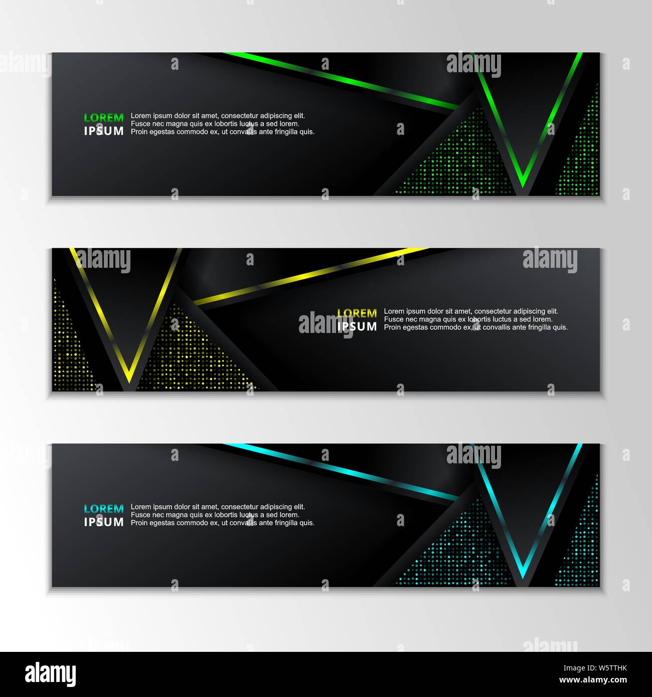 Black Background with Glowing neon promotion banner template, modern ...
