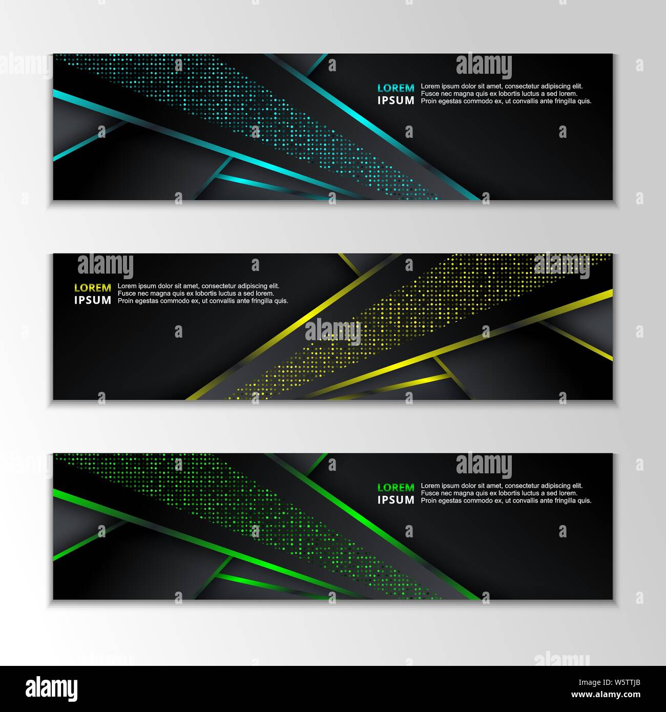 Black Background with Glowing neon promotion banner template, modern ...