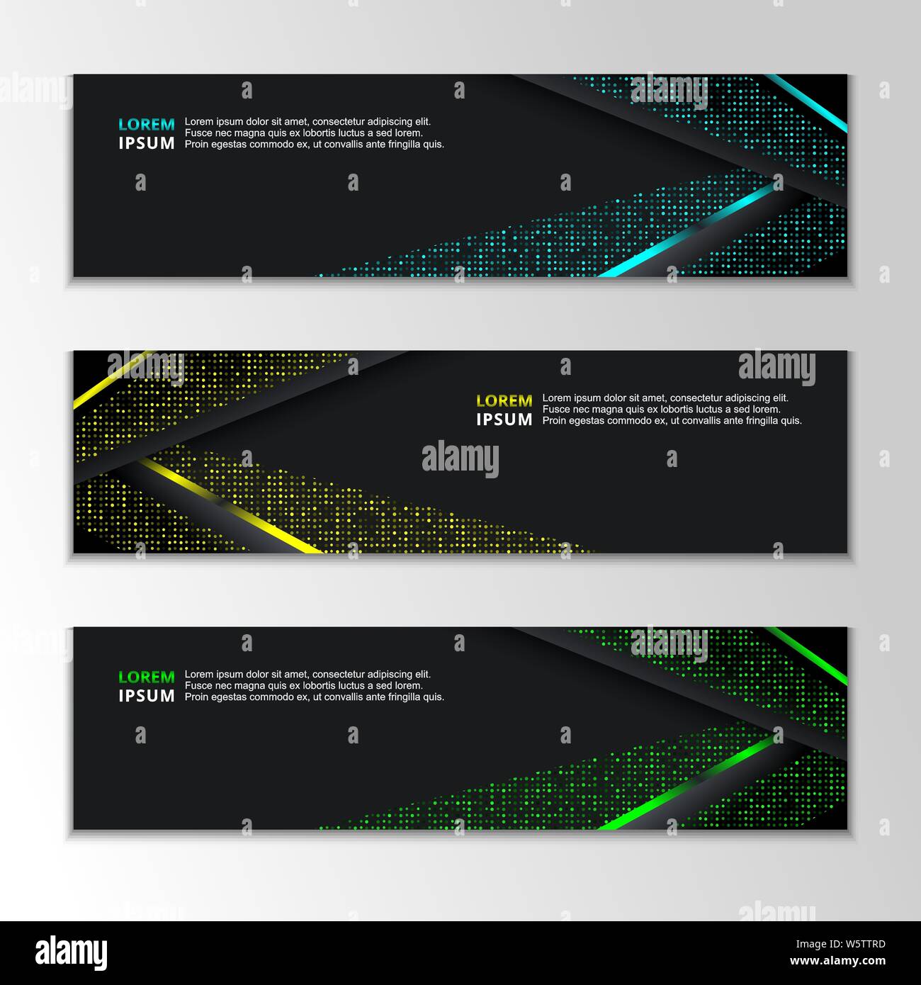 Black Background with Glowing neon promotion banner template, modern ...