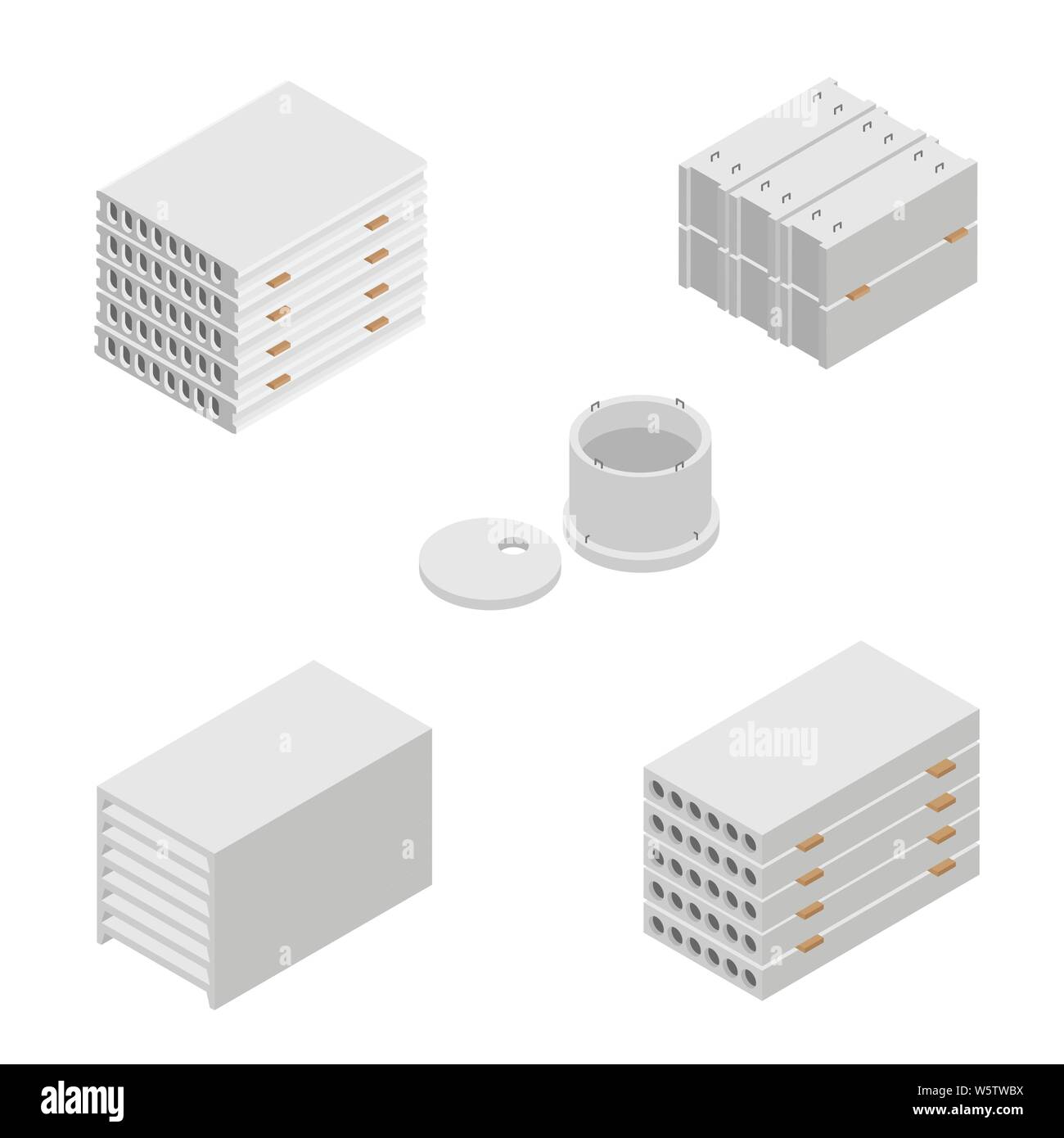 Precast concrete construction Stock Vector Images - Alamy