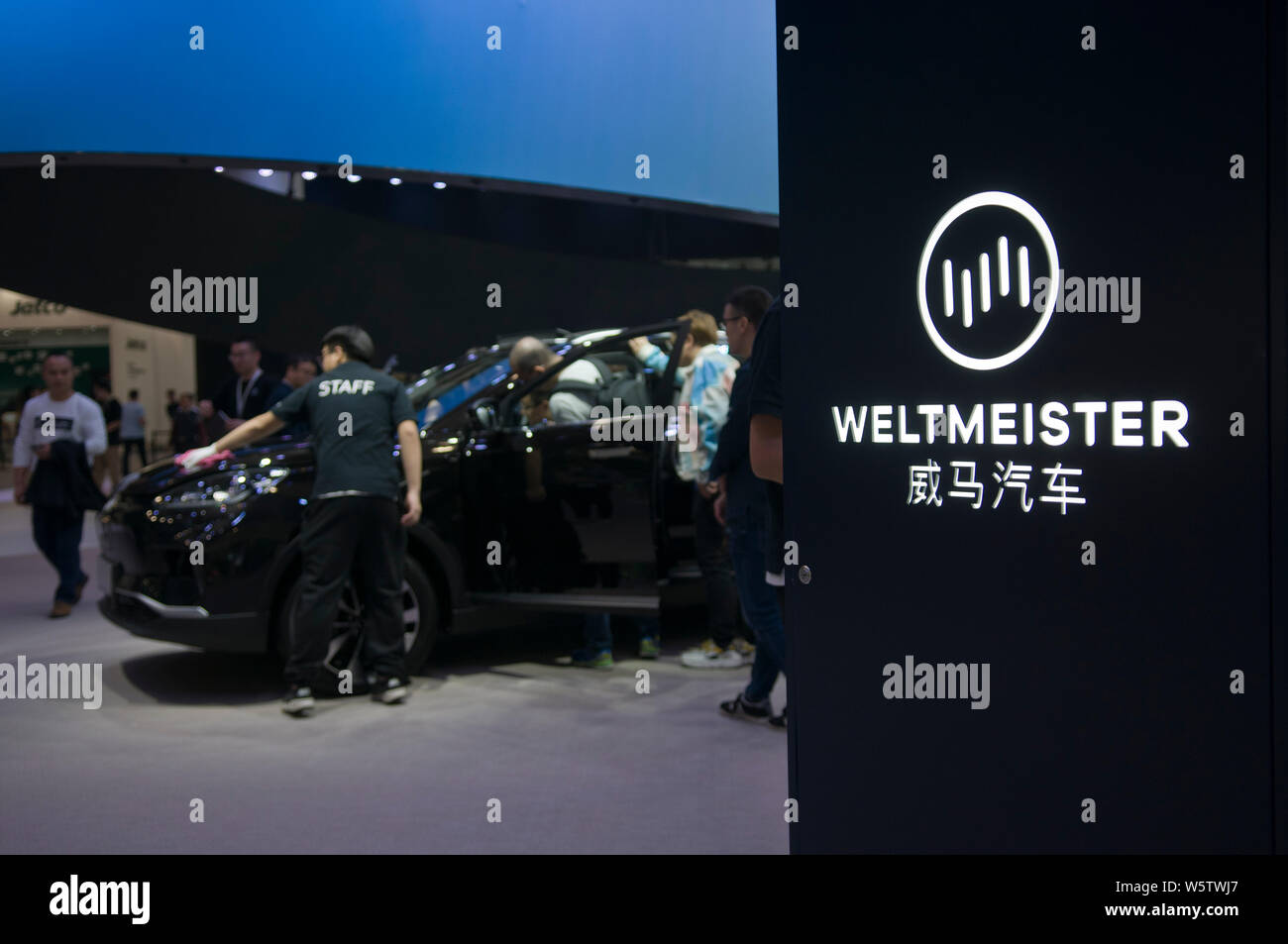 --FILE--People visit the stand of WM Motor (Weltmeister Motor) during ...