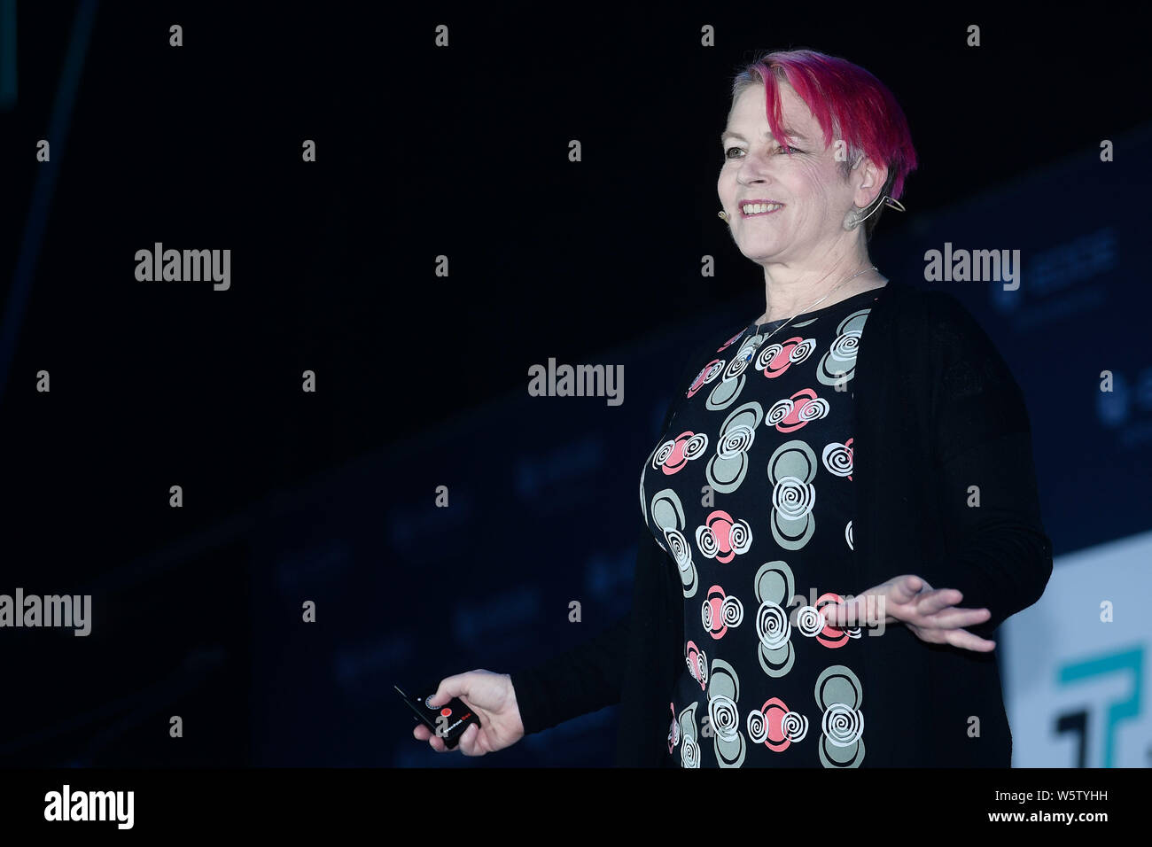 Andra Keay, Managing Director of Silicon Valley Robotics, speaks at a ...