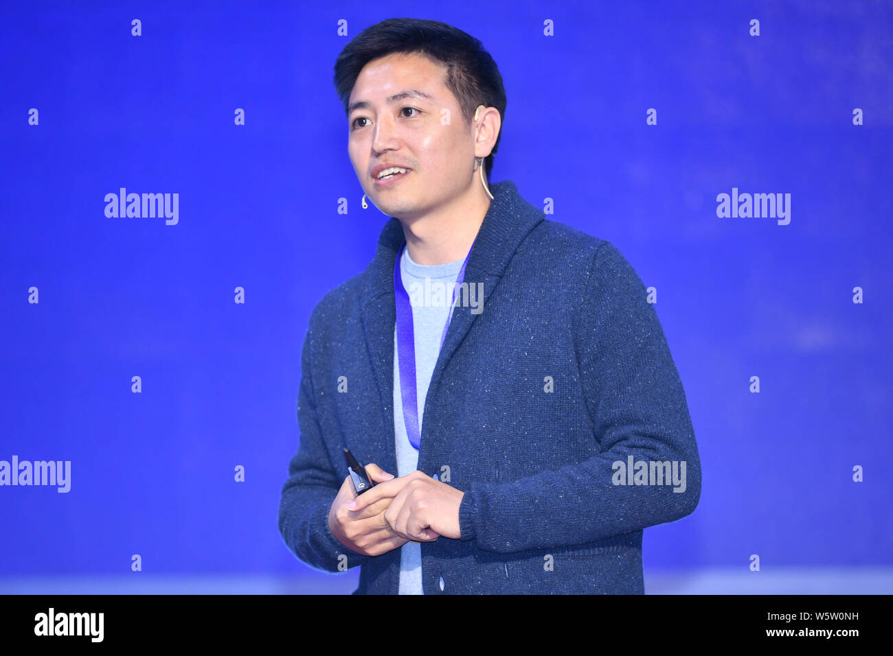 Liu Zihong, chairman and CEO of Royole, attends the 2018 China ...