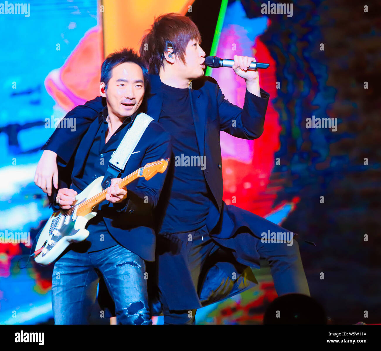 Chen Hsin-hung, better known by his stage name Ashin, of Taiwanese rock ...