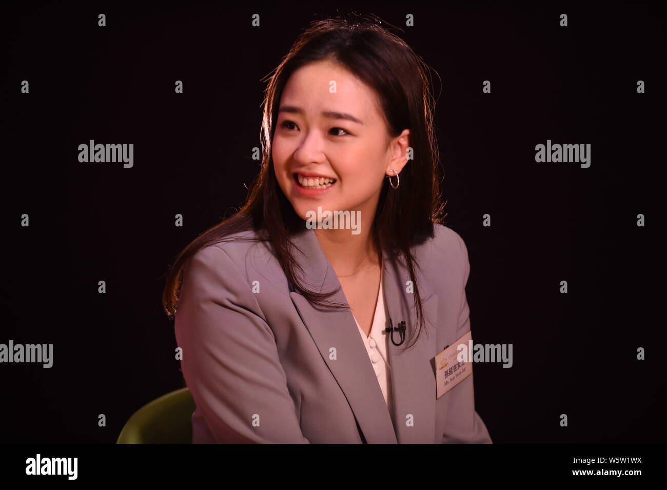 South Korean retired individual rhythmic gymnast Son Yeon-jae attends a ...