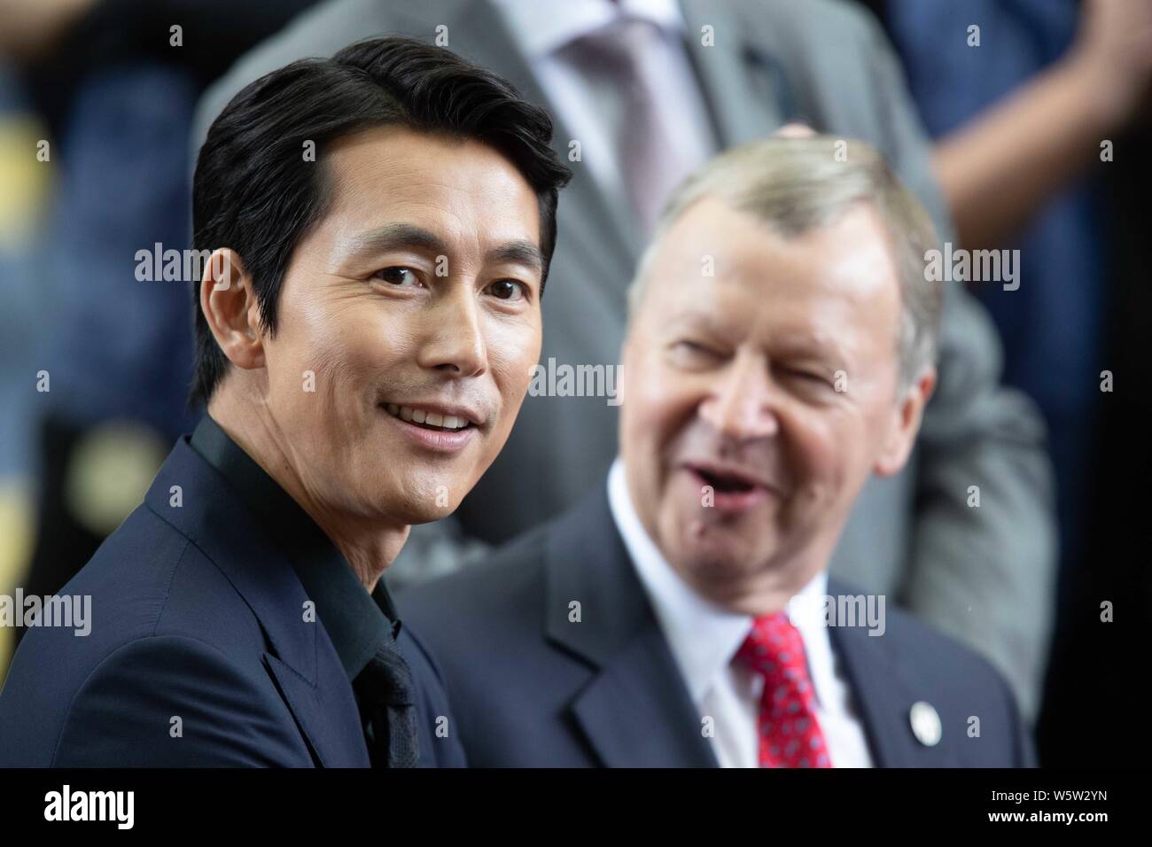 South Korean actor Jung Woo-sung attends a promotional event for ...