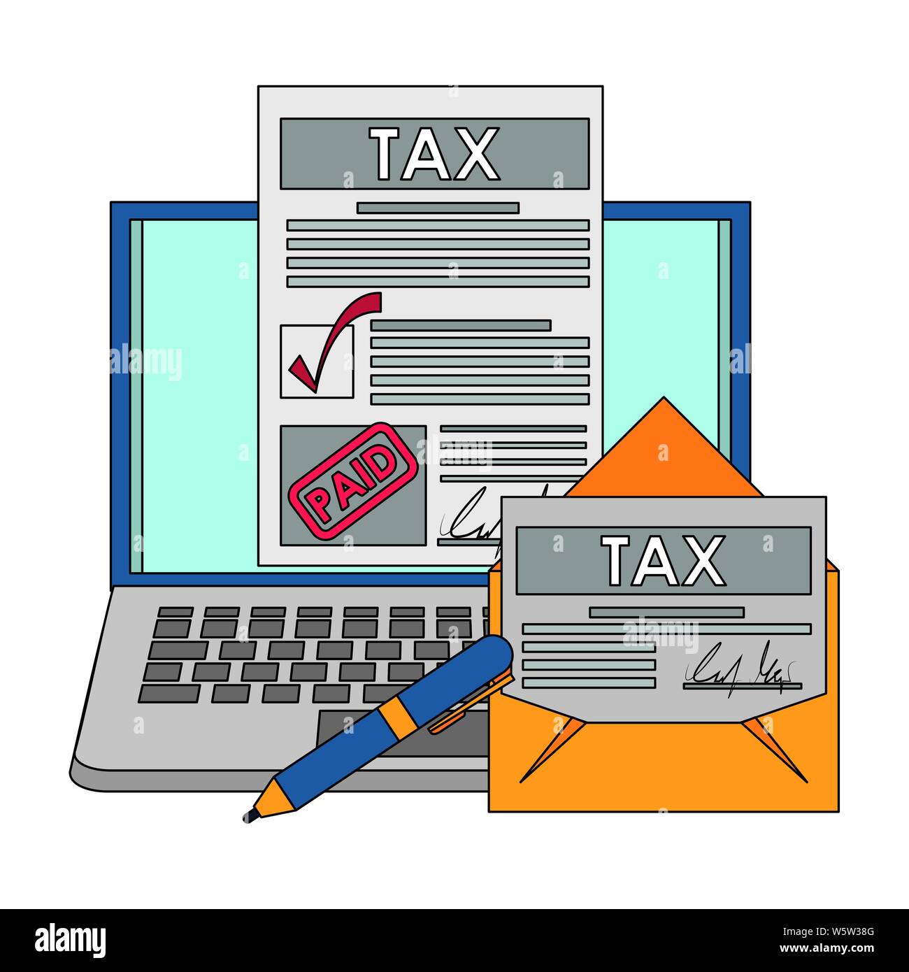 state government taxes business cartoon Stock Vector Image & Art - Alamy