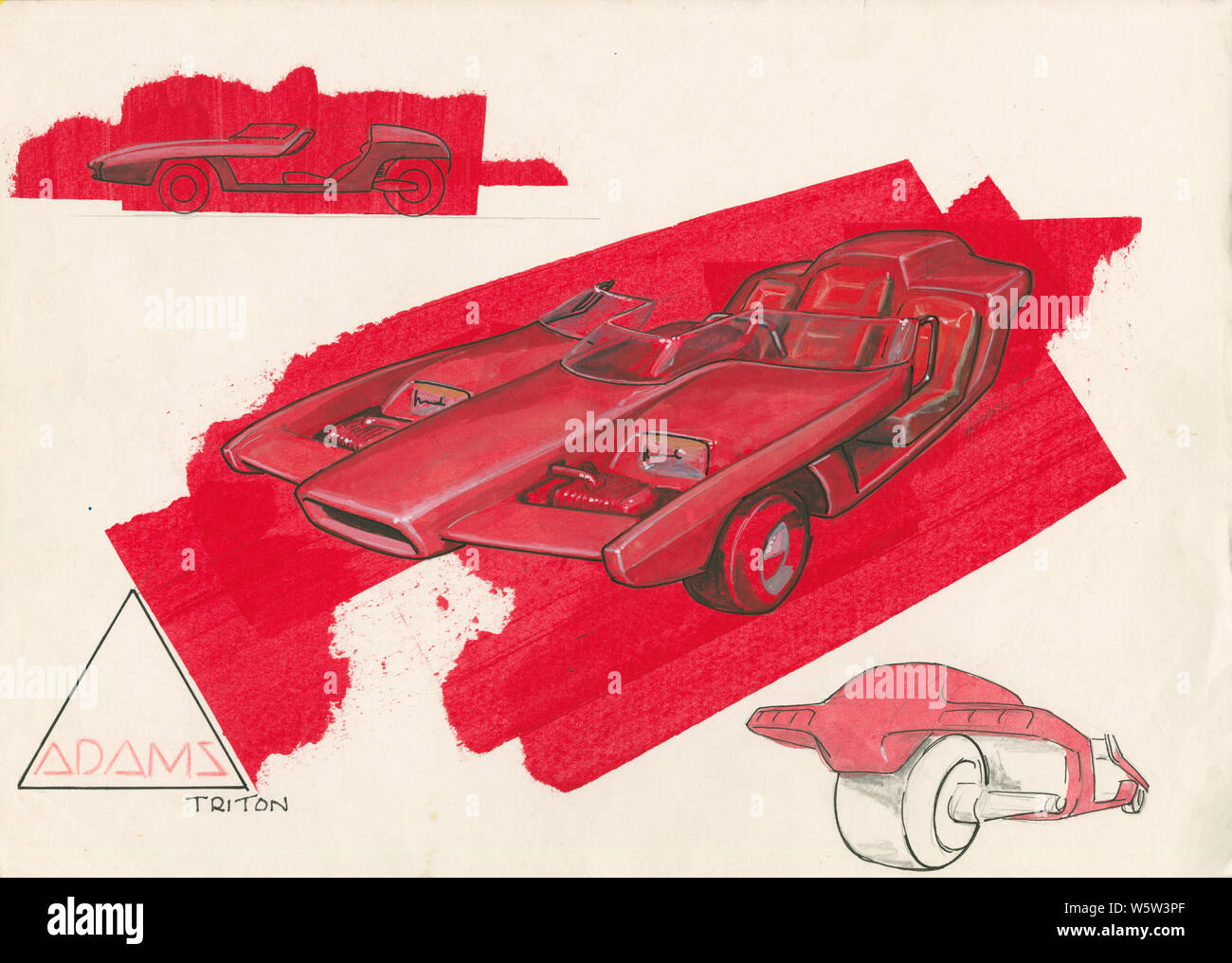 Dennis Adams Triton Fantasy Car Design Stock Photo - Alamy