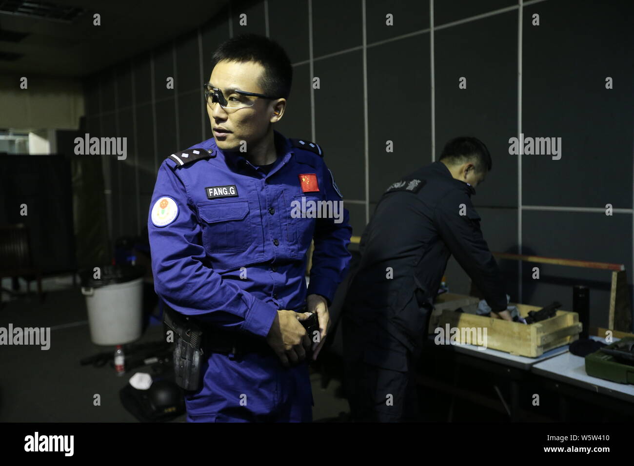 Fang Gang from the Anti-Terror and SWAT team of Beijing Public Security ...