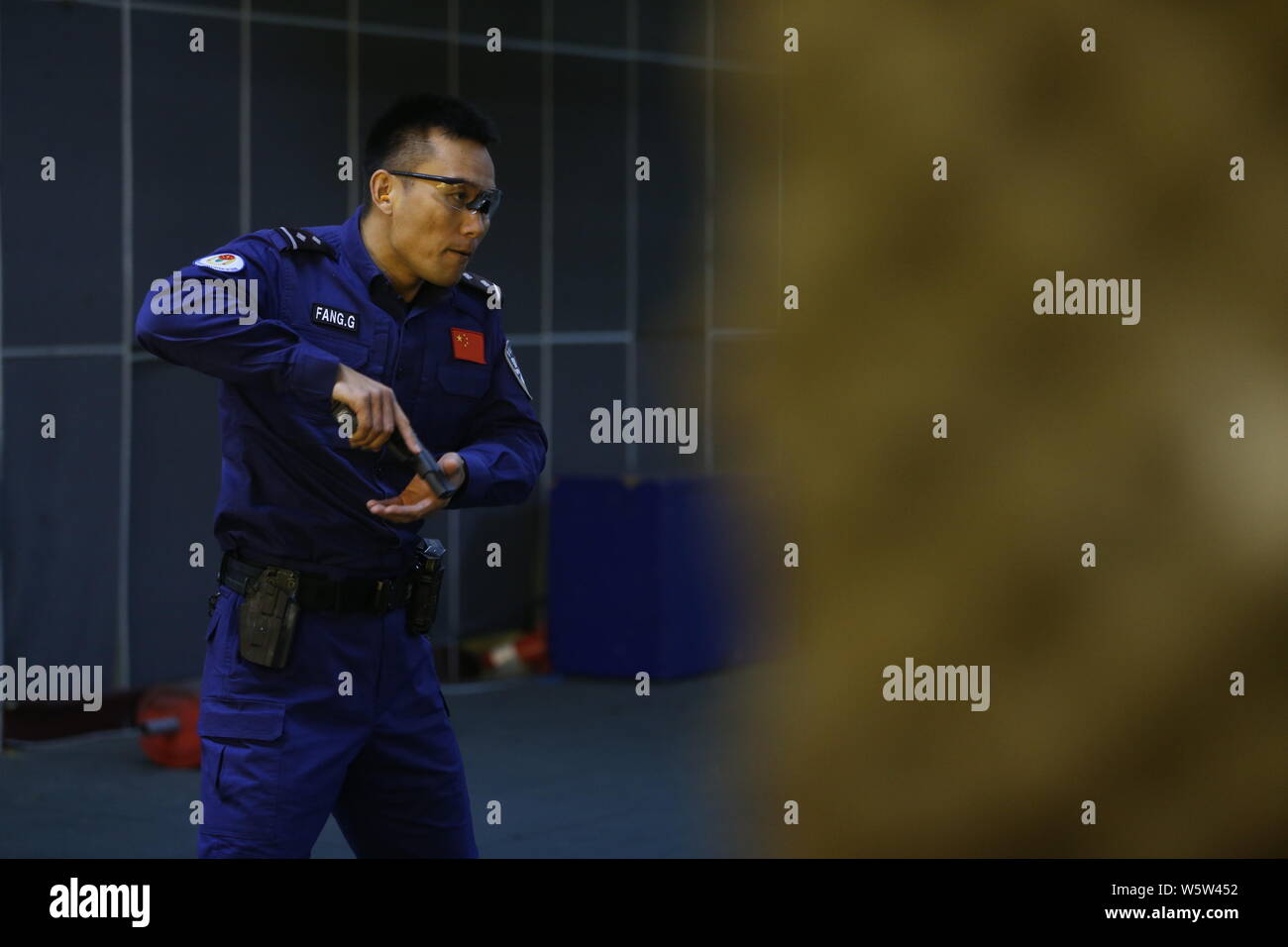 Fang Gang from the Anti-Terror and SWAT team of Beijing Public Security ...