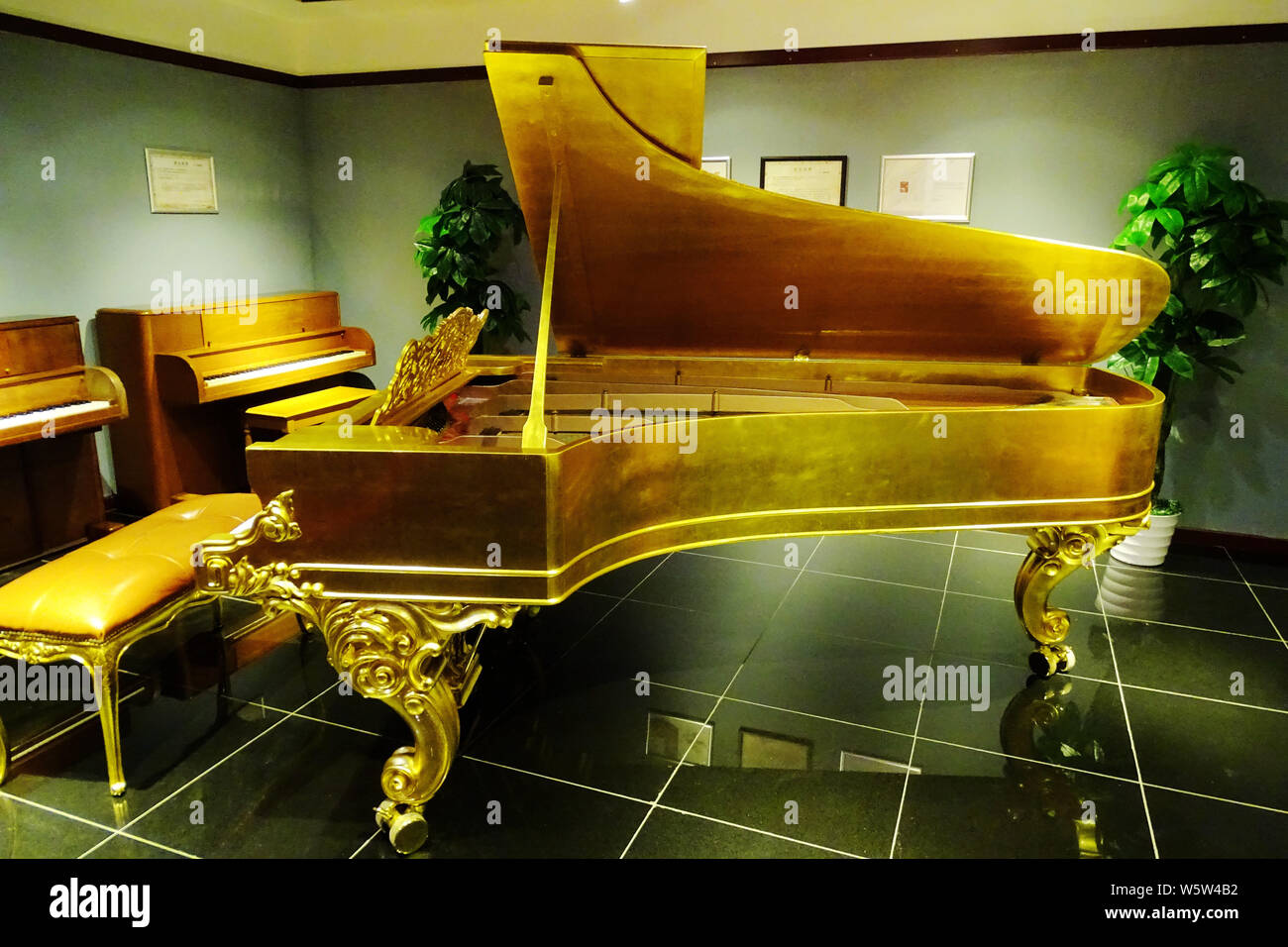 --FILE--A piano of Steinway & Sons, the US-German high-end piano maker ...