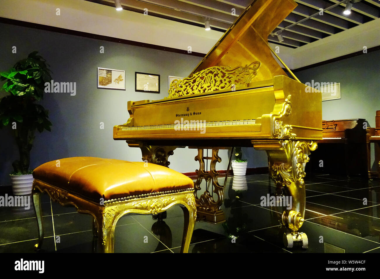 --FILE--A piano of Steinway & Sons, the US-German high-end piano maker ...