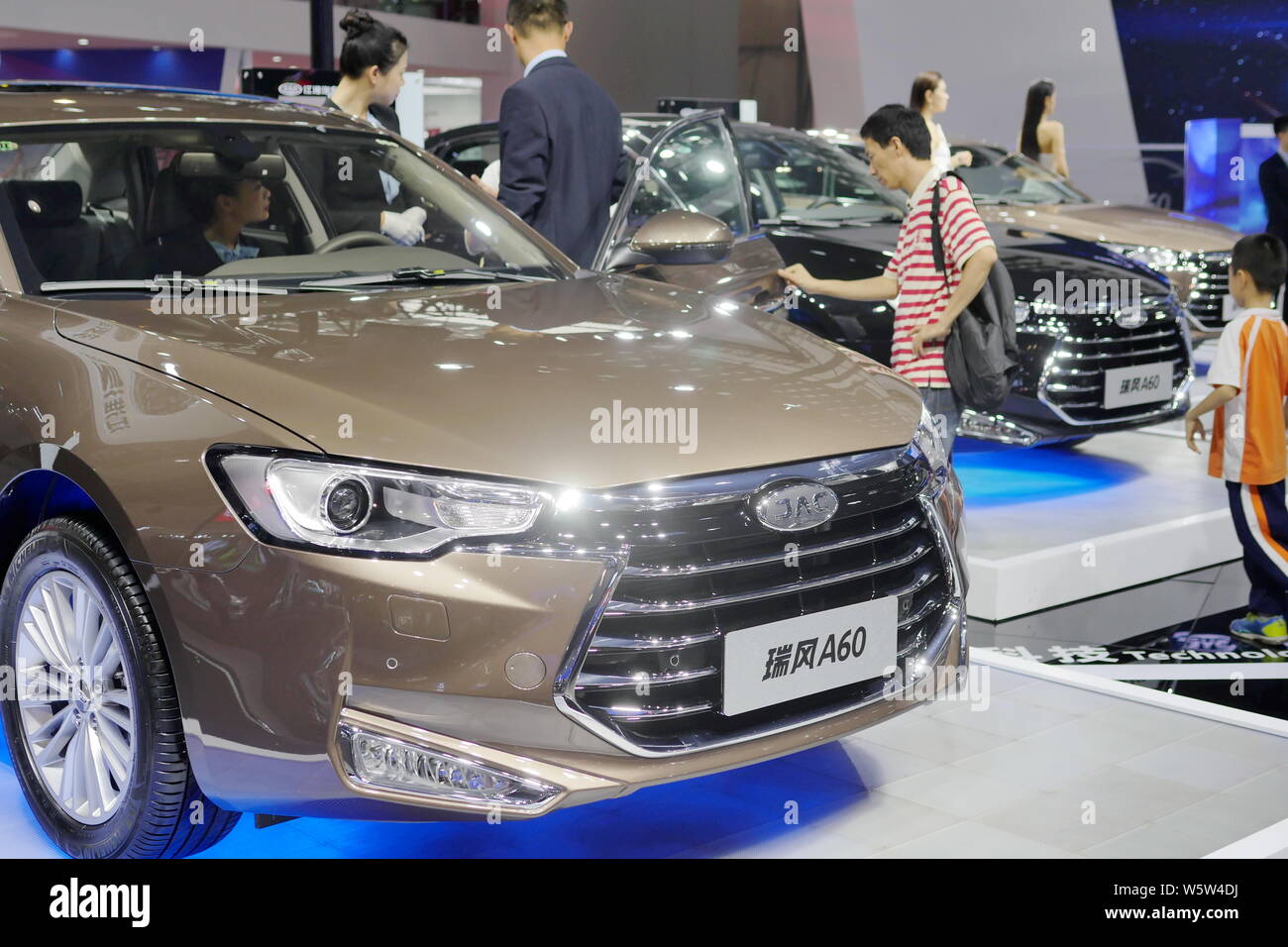 --FILE--A JAC A60 is on display during the 14th China (Guangzhou ...