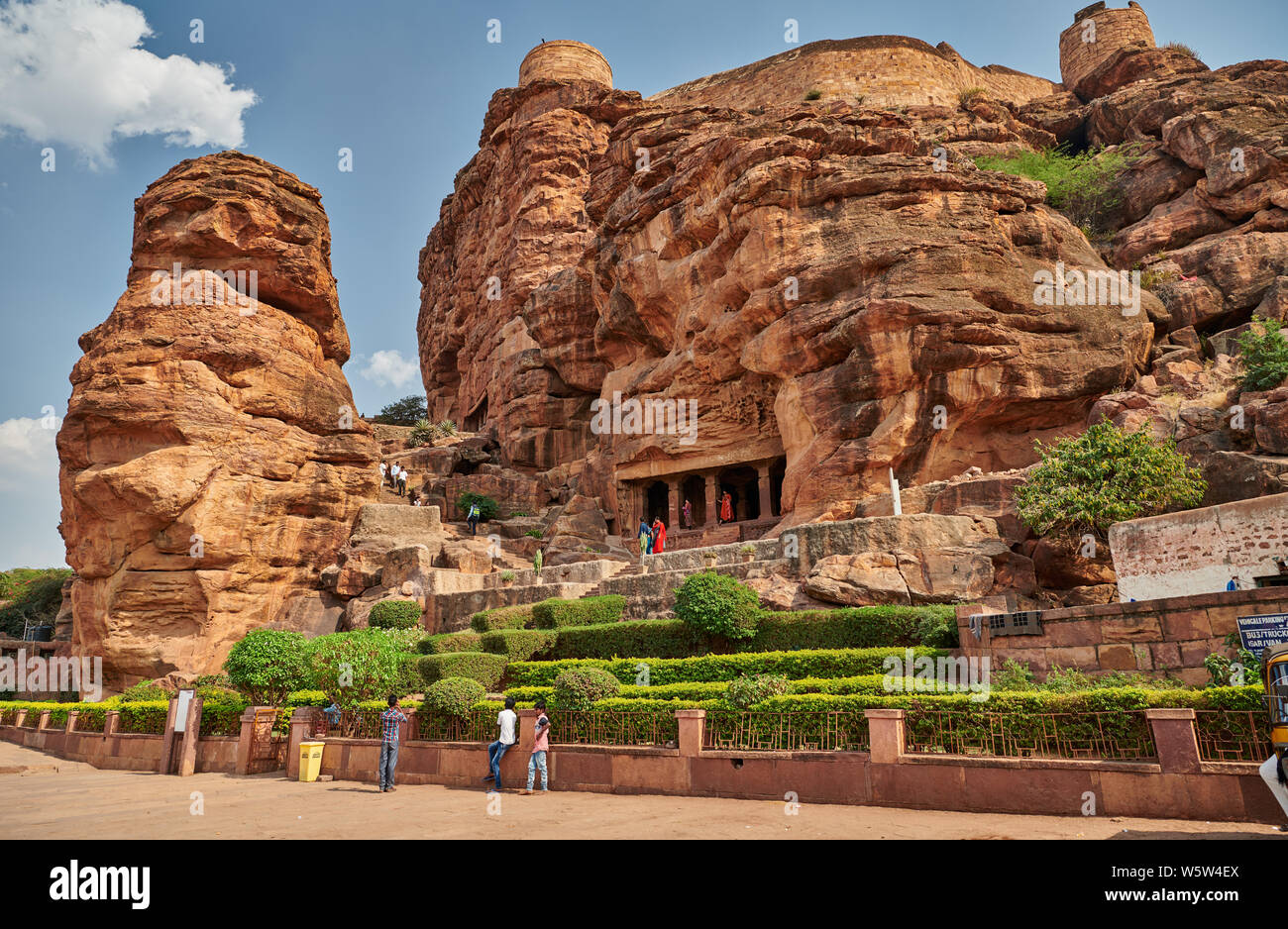 Badami caves, Karnataka, India Stock Photo - Alamy