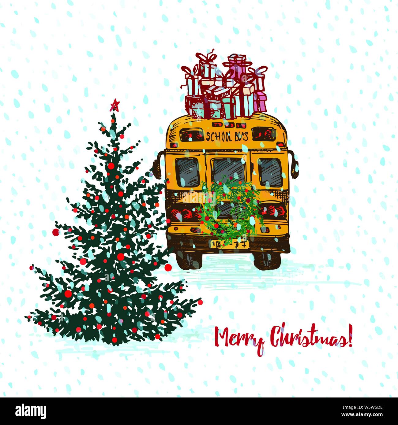 School bus decorated hi-res stock photography and images - Alamy