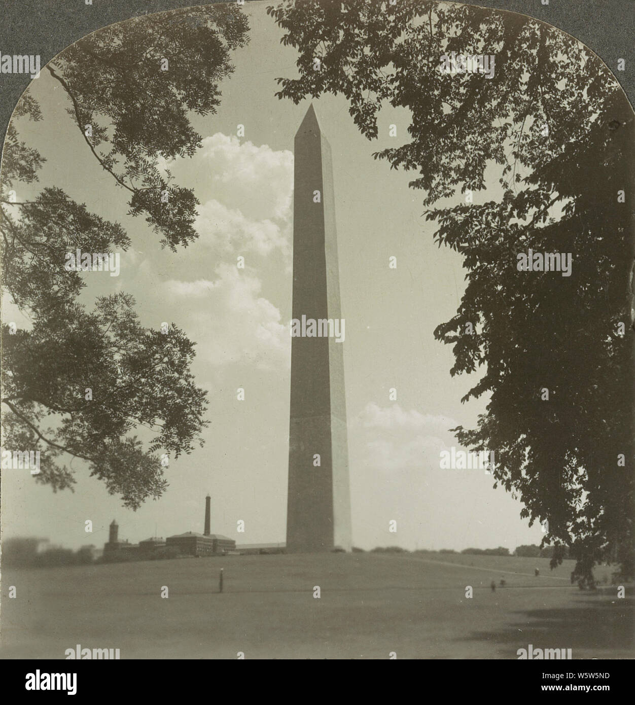 The Washington Monument from the N.W. (Washington, D.C.) in 1920s. The ...