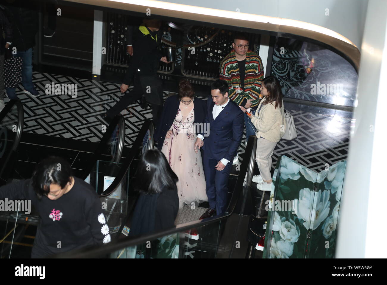 Hong Kong singer and actress Gillian Chung, left, of pop duo Twins, and ...