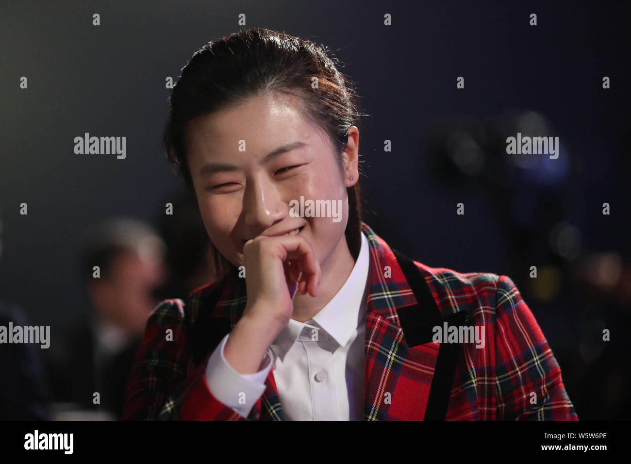 Chinese table tennis player Ding Ning attends the Star Awards of the ...