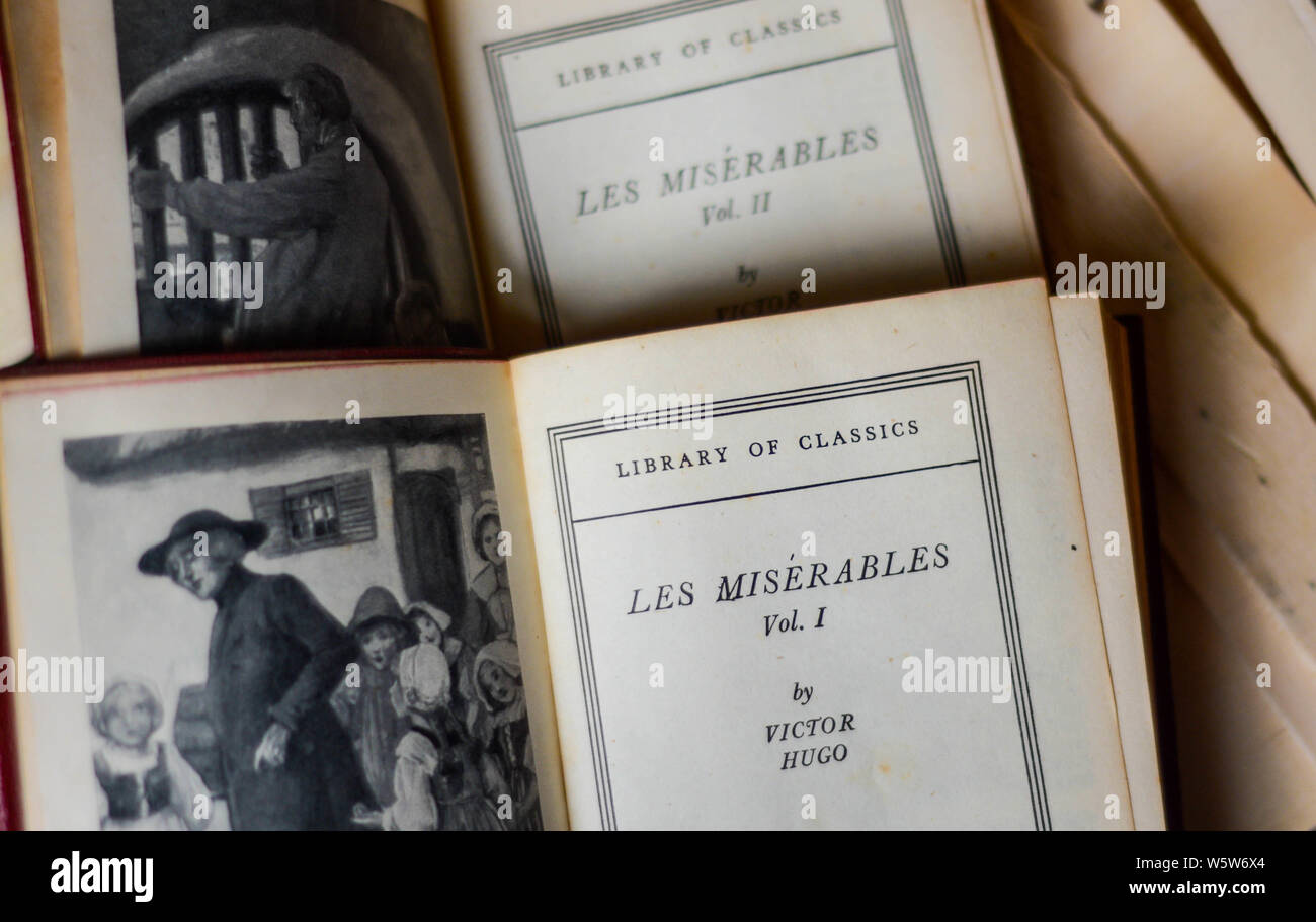 Les miserables book hi-res stock photography and images - Alamy