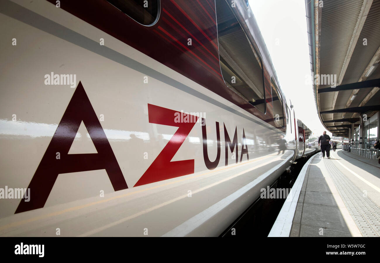 A new Azuma train operated by LNER at York Train Station in Yorkshire ...