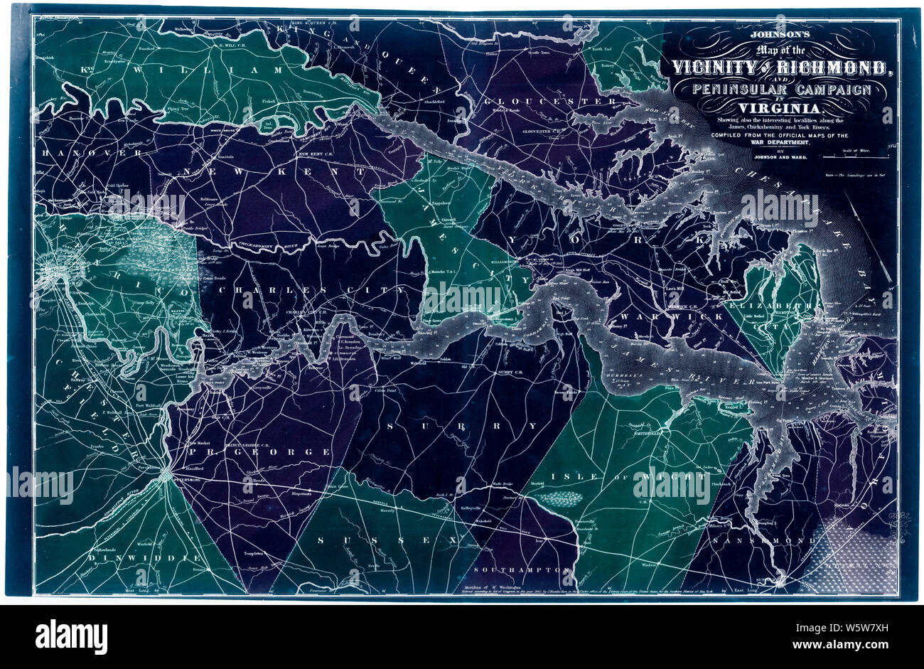 Peninsular war map Cut Out Stock Images & Pictures - Alamy