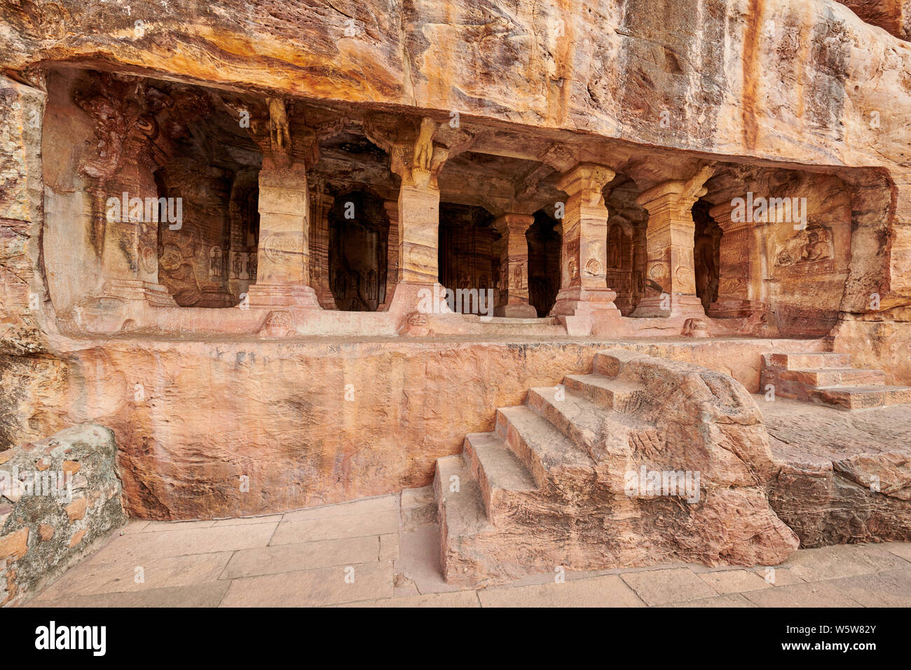 Badami caves, Karnataka, India Stock Photo - Alamy