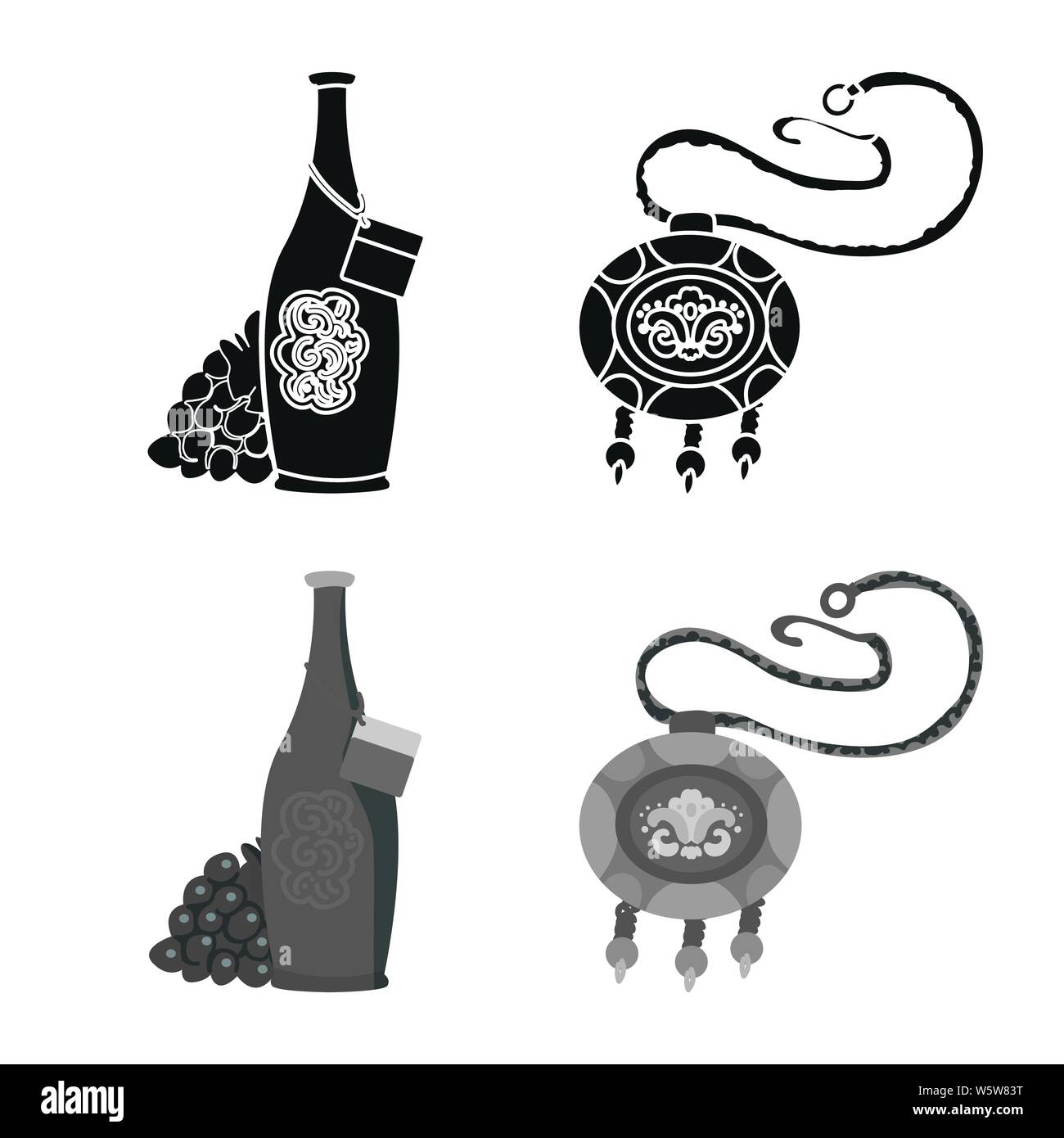 Vector design of culture and sightseeing logo. Set of culture and ...