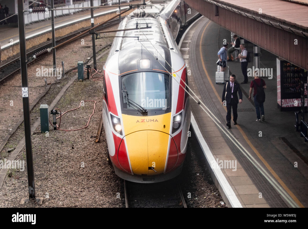 A new Azuma train operated by LNER at York Train Station in Yorkshire ...