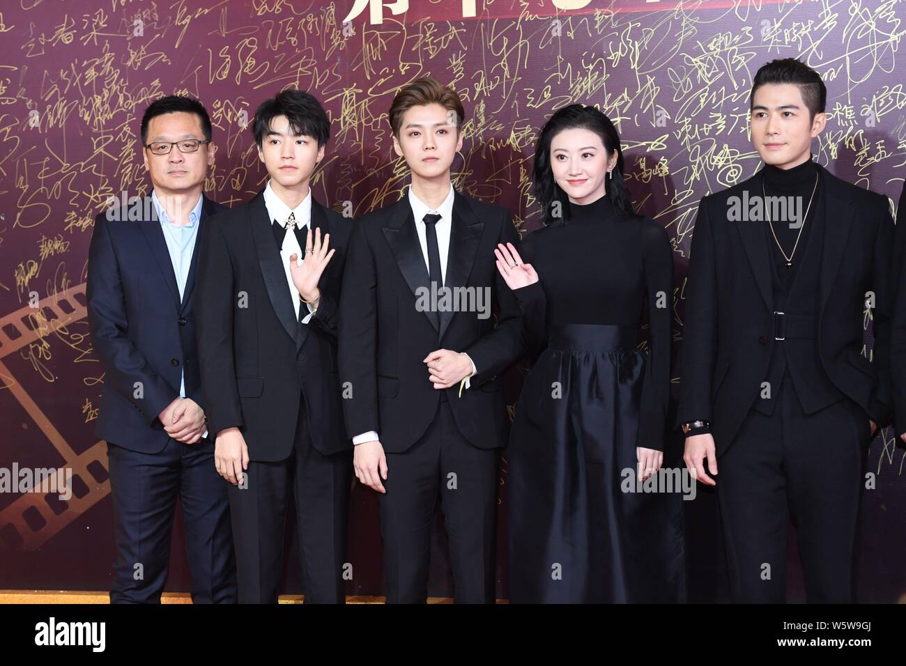(From 2nd left) Karry Wang or Wang Junkai of Chinese boy group TFBoys ...