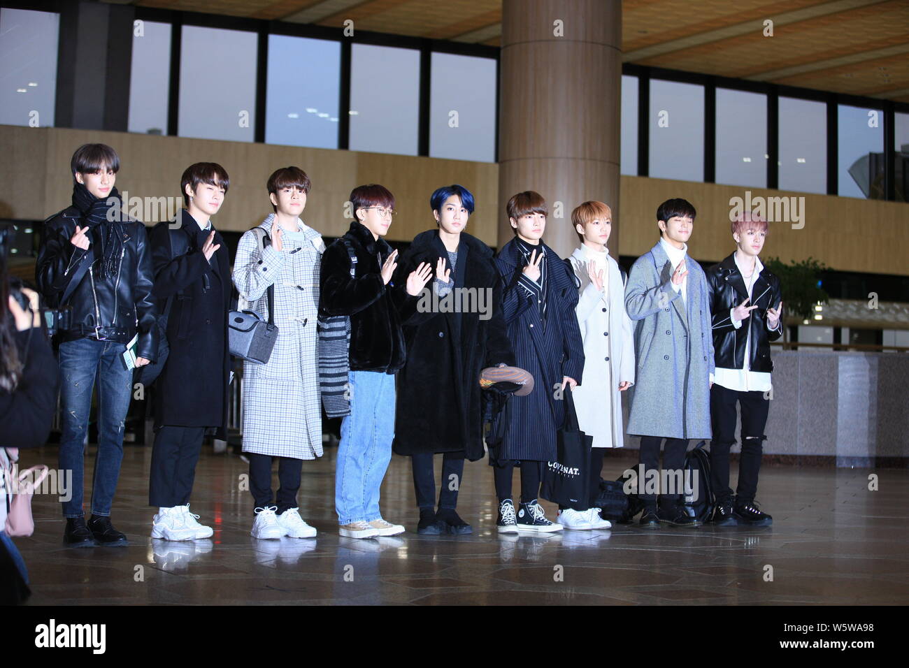 Members of South Korean boy band Stray Kids, often abbreviated to SKZ ...