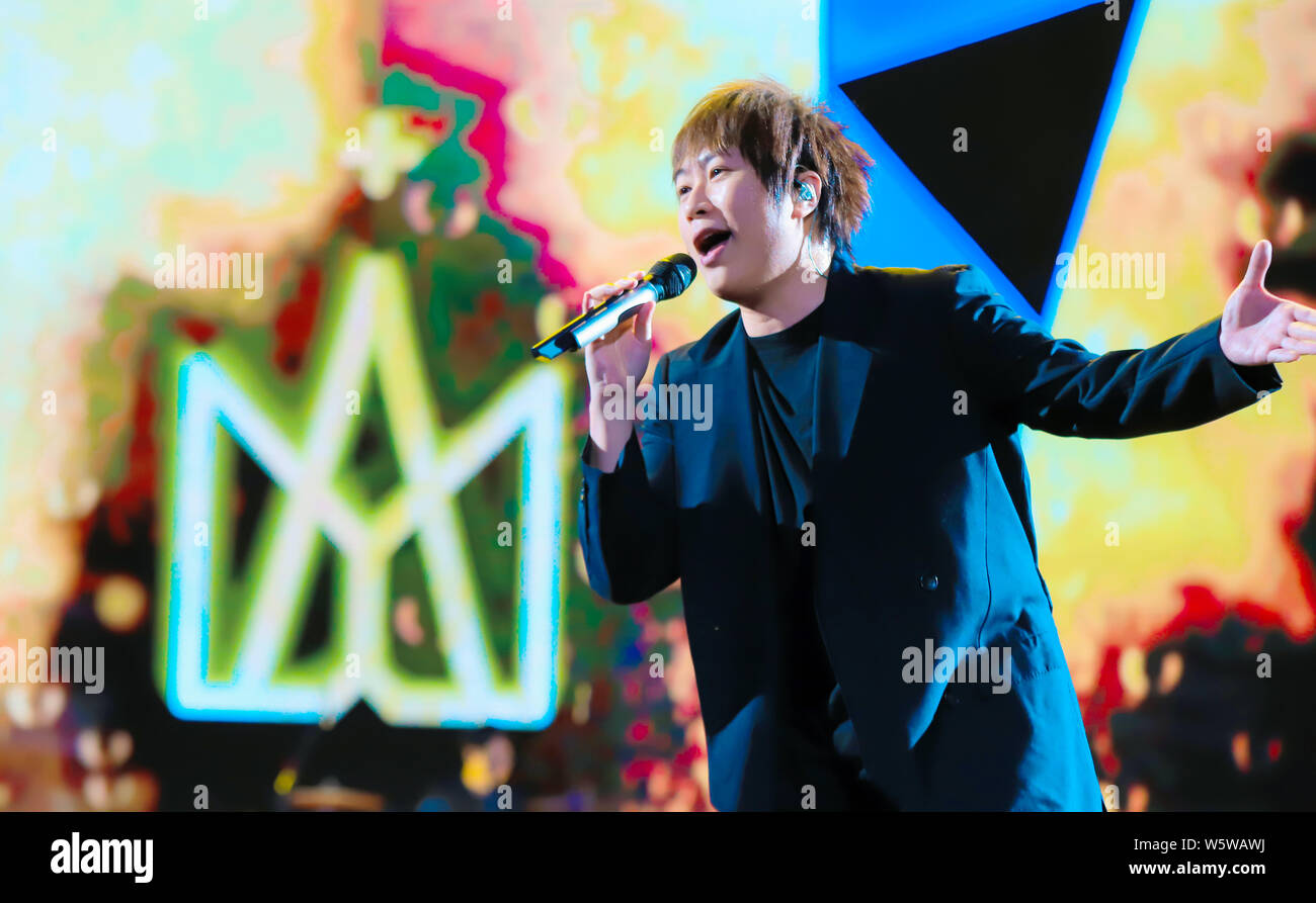 Chen Hsin-hung, better known by his stage name Ashin, of Taiwanese rock ...