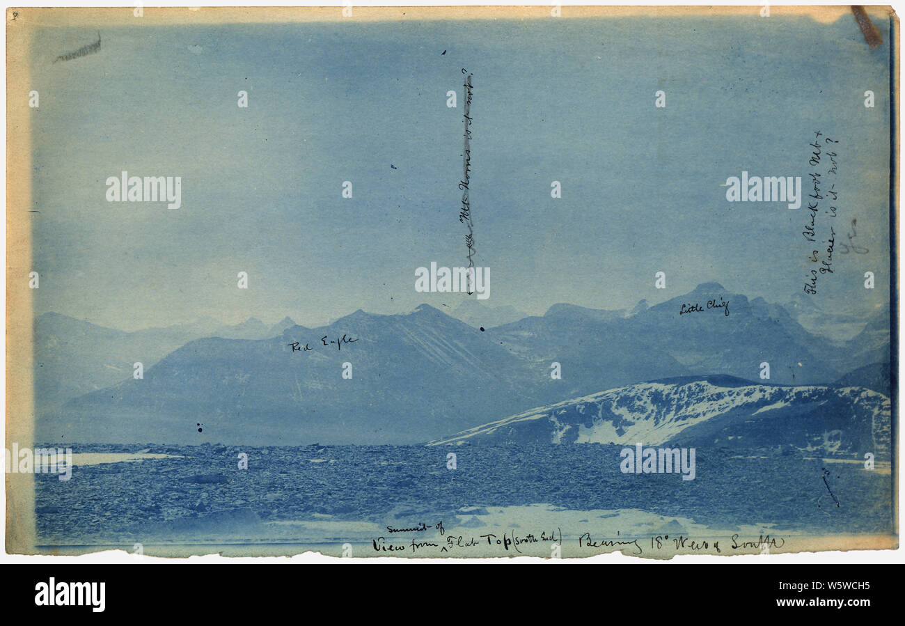 Photograph of Red Eagle Mountain and LIttle Chief Mountain Stock Photo ...