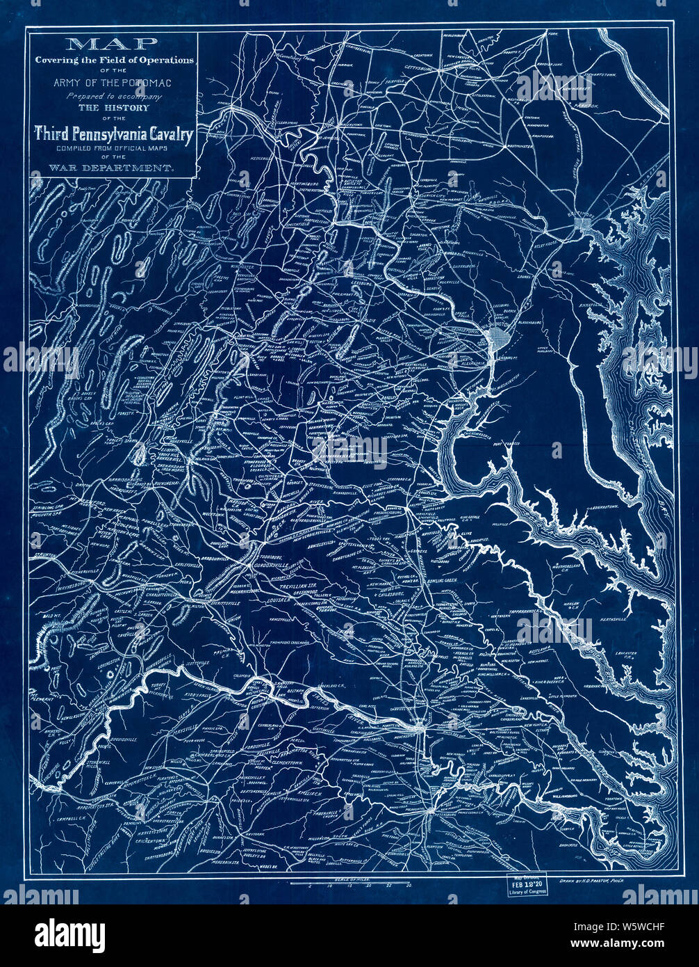 Civil War Maps 0603 Map covering the field of operations of the Army of ...