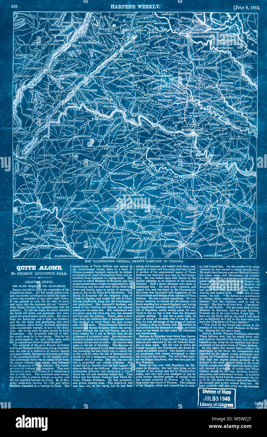 Civil War Maps 0604 Map illustrating General Grant's campaign in ...