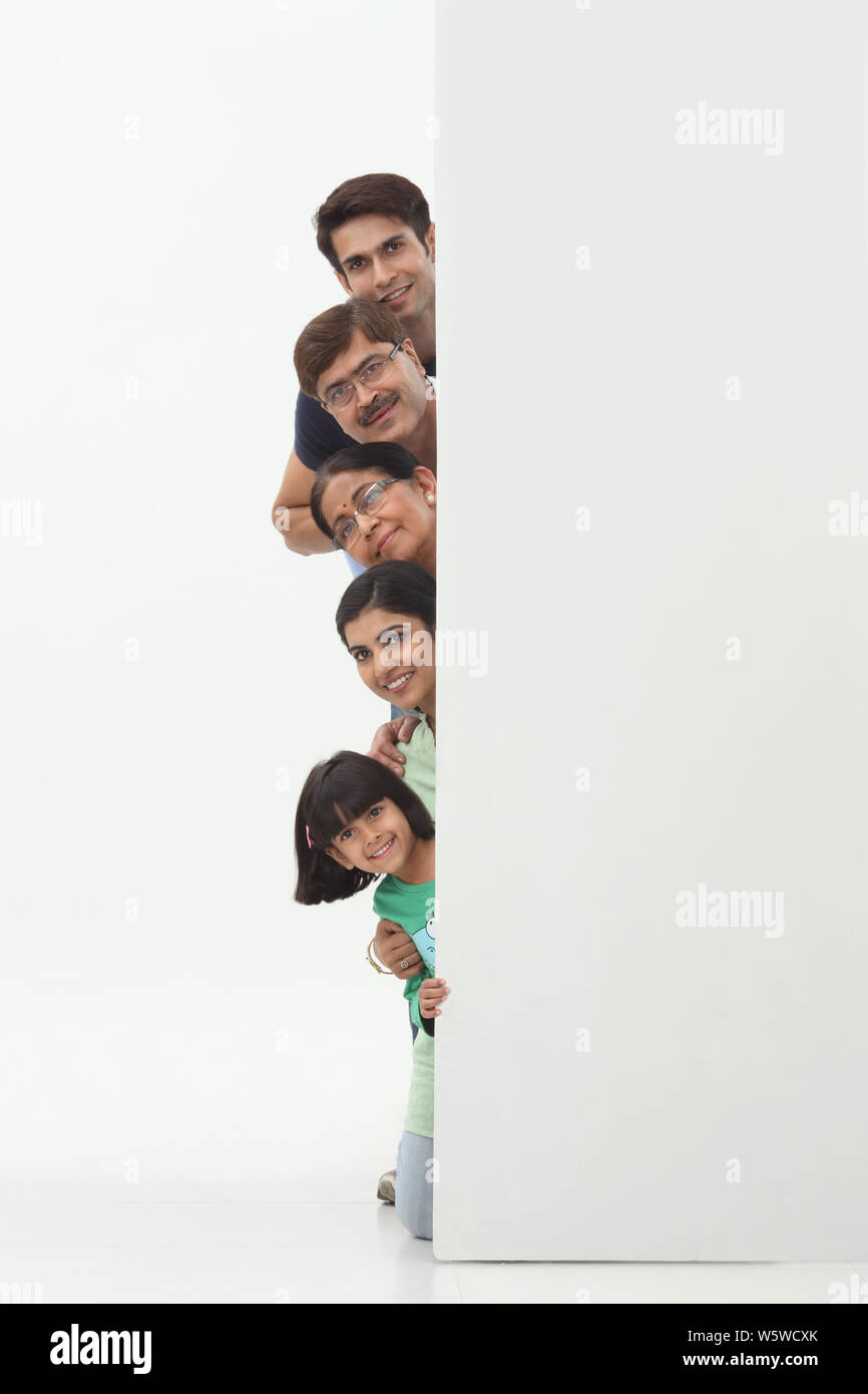 Granddaughter hiding behind hi-res stock photography and images - Alamy