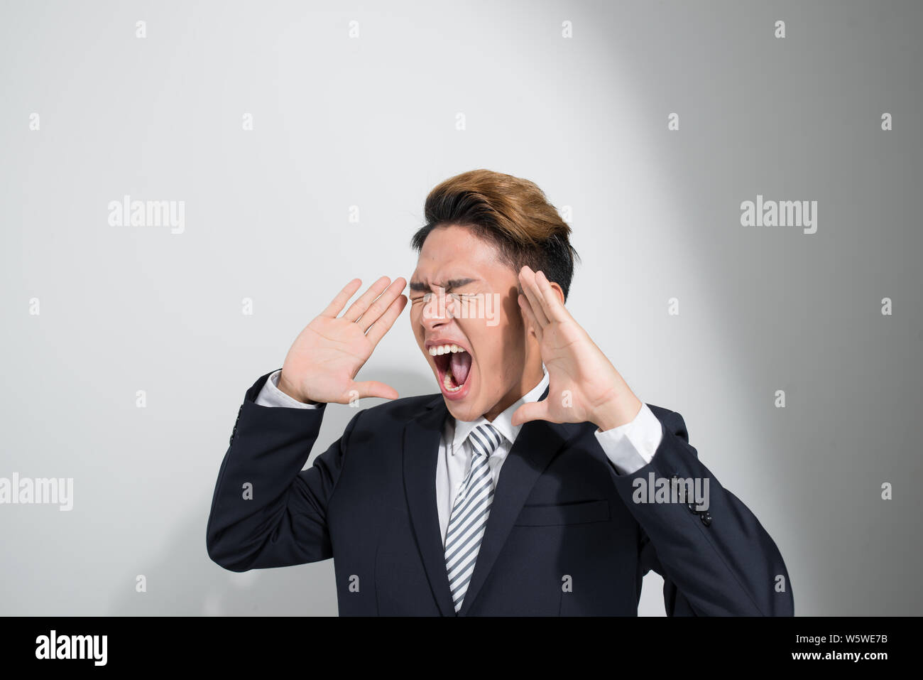 Shouting out hi-res stock photography and images - Alamy