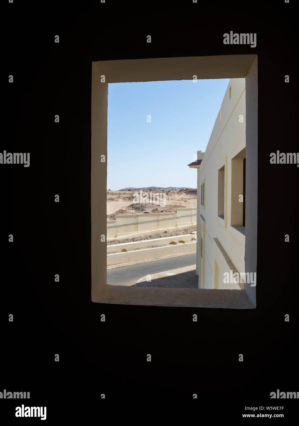 desert view from window ,morocco Stock Photo - Alamy