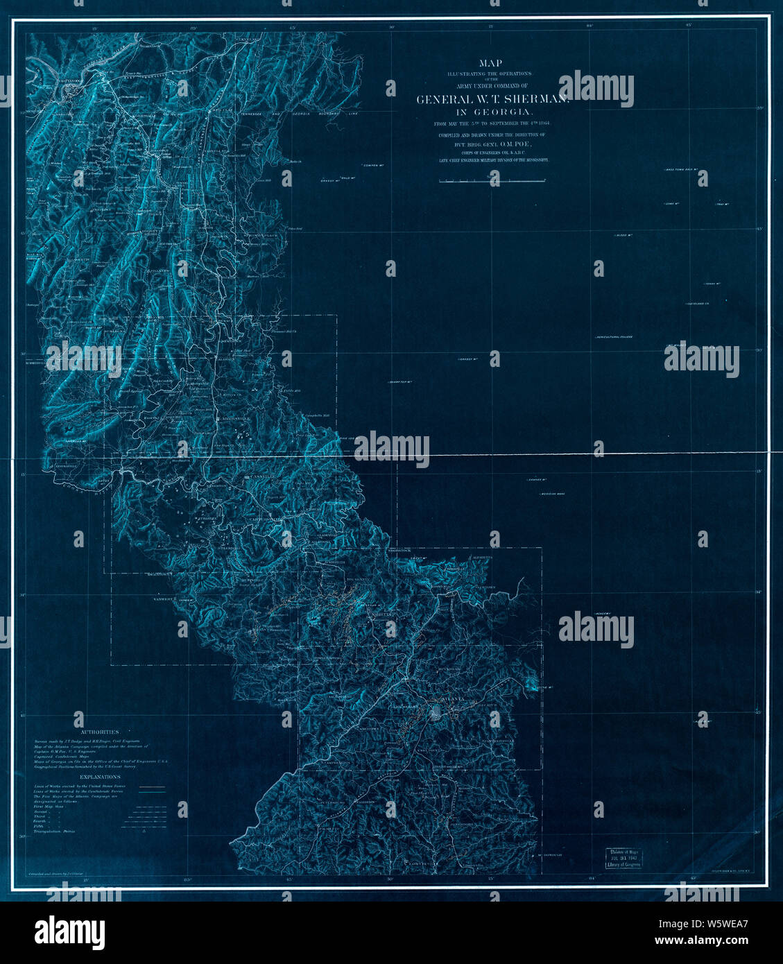 Civil War Maps 0611 Map illustrating the operations of the army under ...