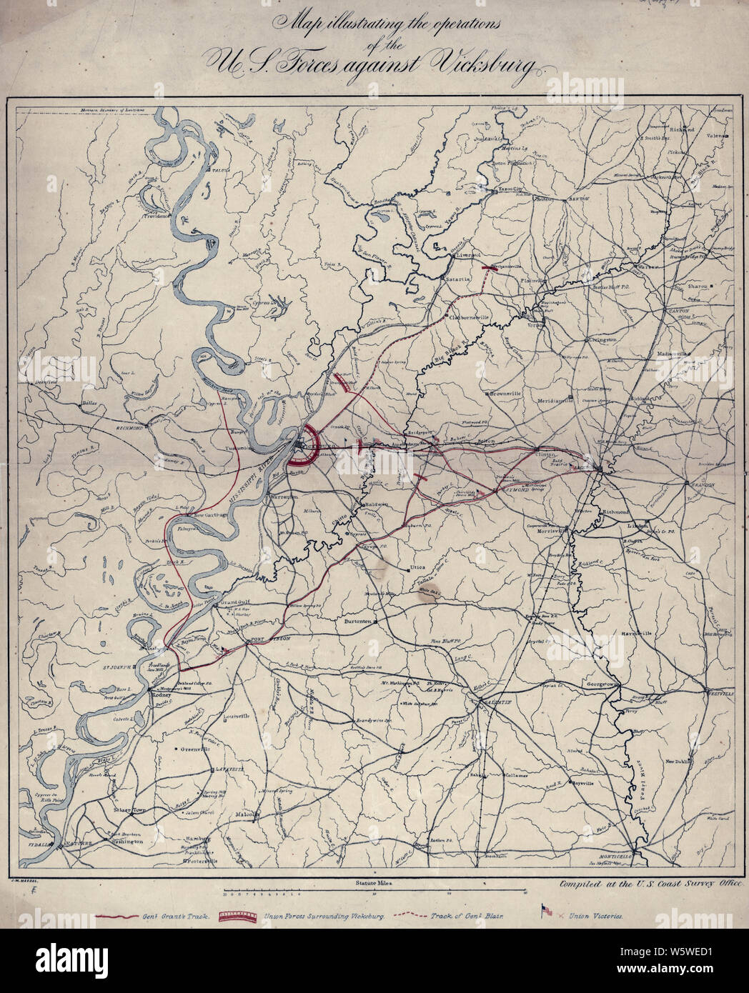 Us confederate states map hi-res stock photography and images - Alamy