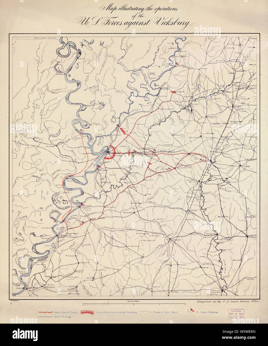 Civil War Maps 0618 Map illustrating the operations of US Forces ...