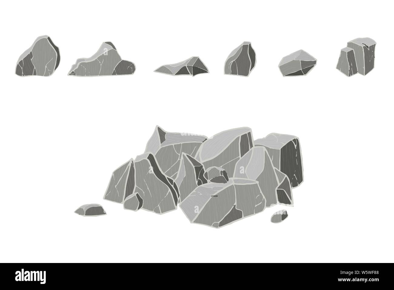 Pile Of Rocks Vector