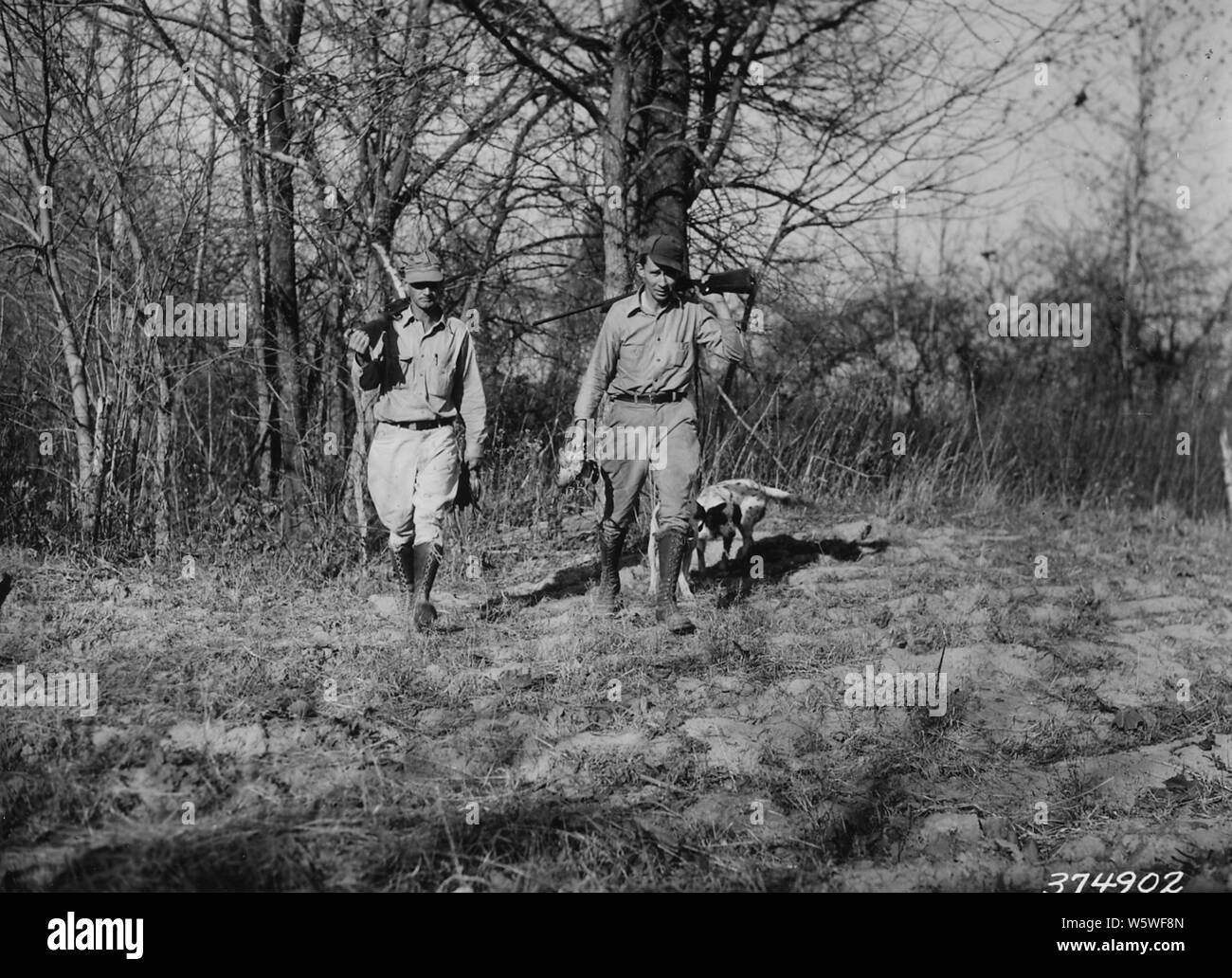 Photograph of Two Quail Hunters; Scope and content: Original caption ...