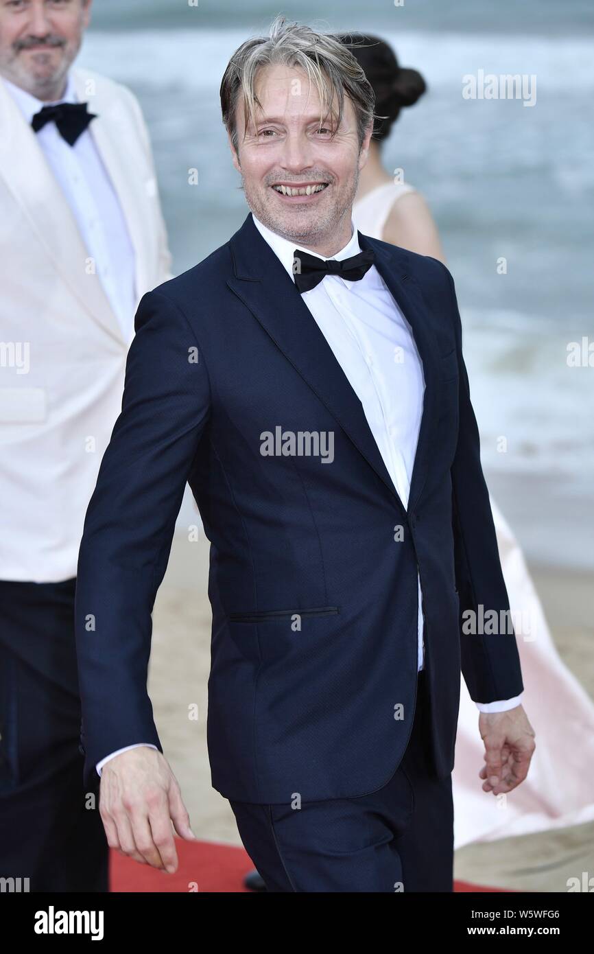 Danish actor Mads Mikkelsen arrives on the red carpet for the closing ...
