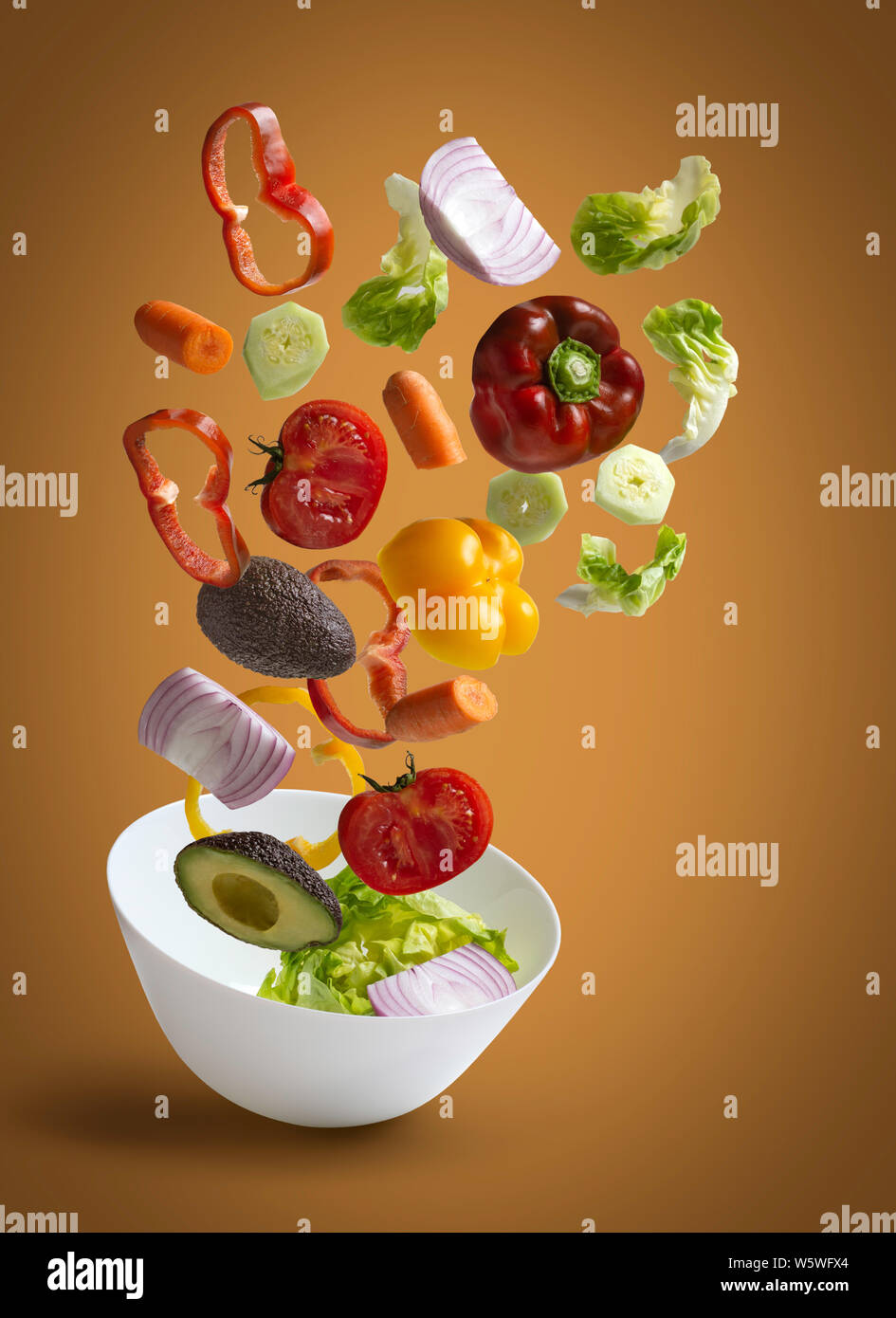 Flying vegetable restaurant hi-res stock photography and images - Alamy