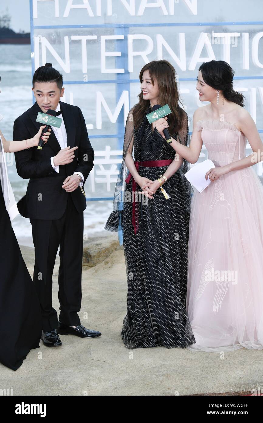 Chinese actress Zhao Wei, center, and Taiwanese actor and director Alec ...