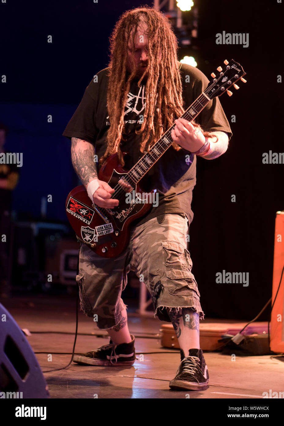Napalm Death at Camp Bestival 2019, Lulworth Castle Stock Photo - Alamy