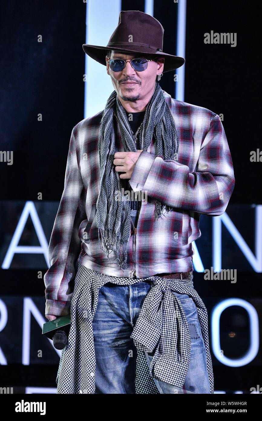 American actor Johnny Depp attends the "Master Carnival" event during ...