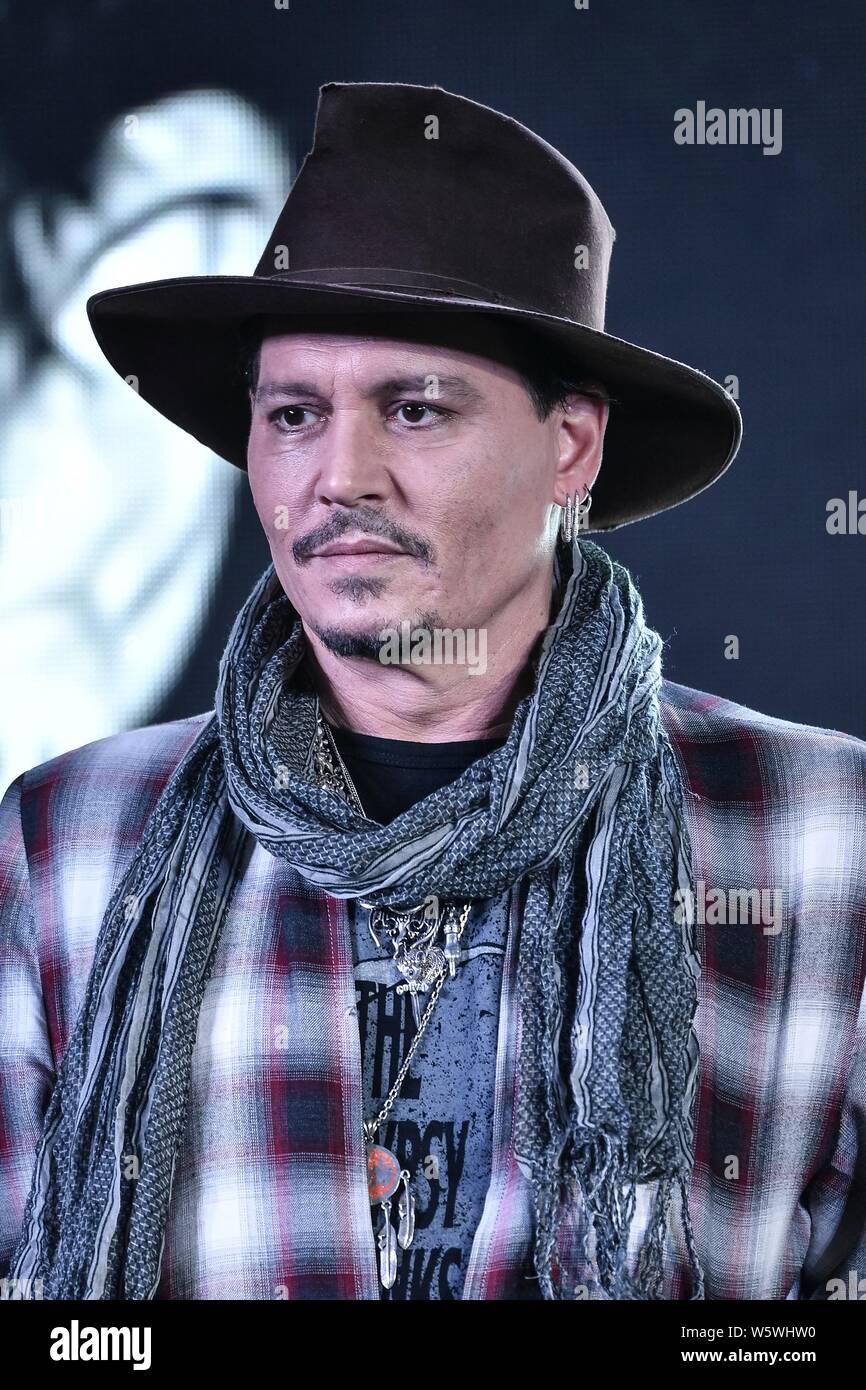 American actor Johnny Depp attends the "Master Carnival" event during ...